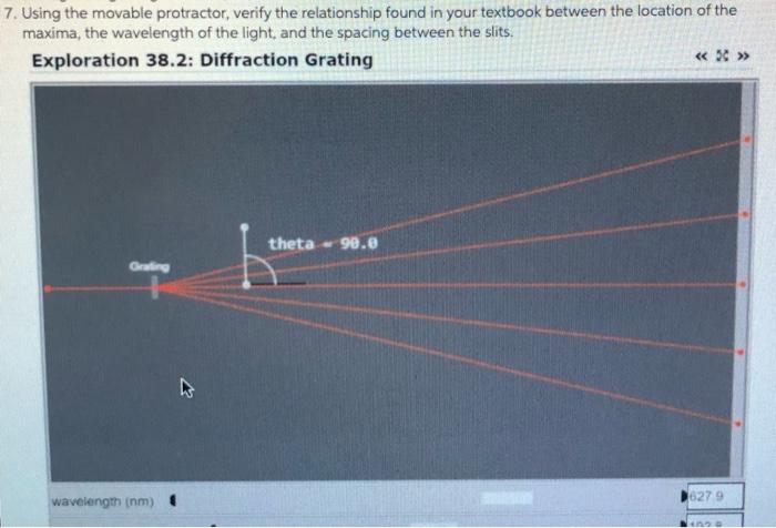 Solved using the movable protractor, verify the relationship | Chegg.com
