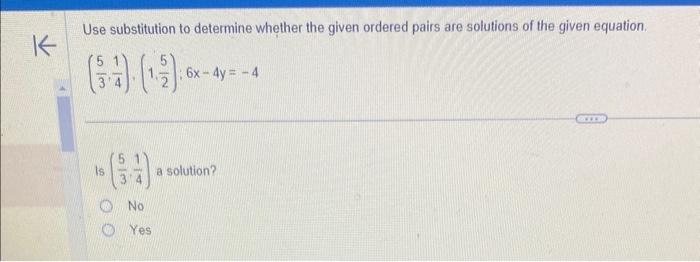 Solved Use substitution to determine whether the given | Chegg.com