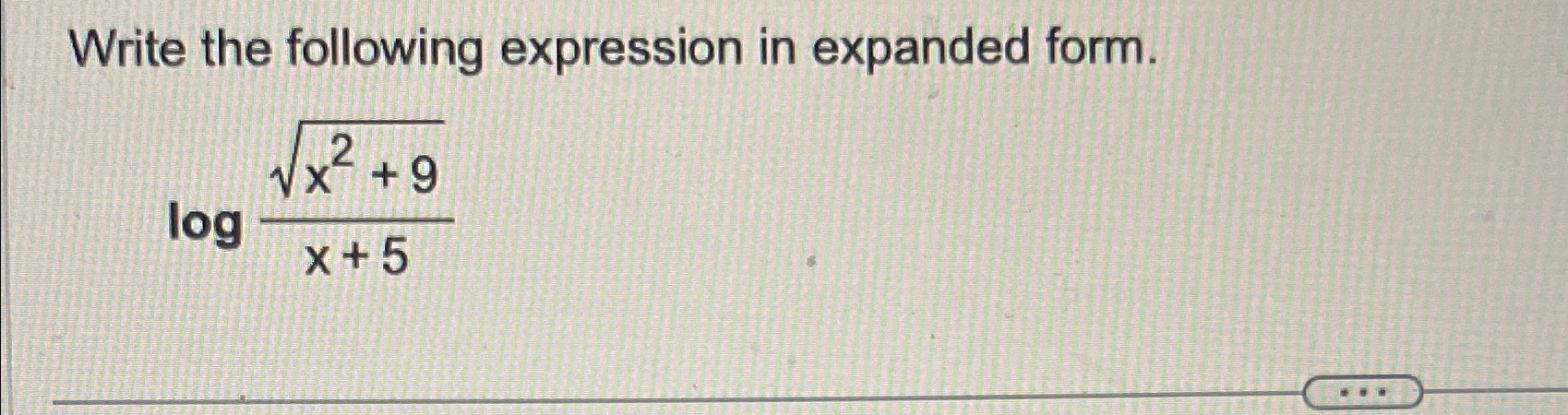Solved Write the following expression in expanded | Chegg.com