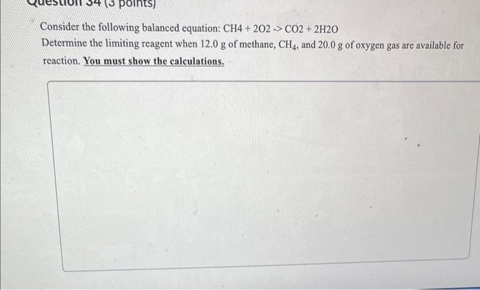 Solved Consider the following balanced equation: | Chegg.com