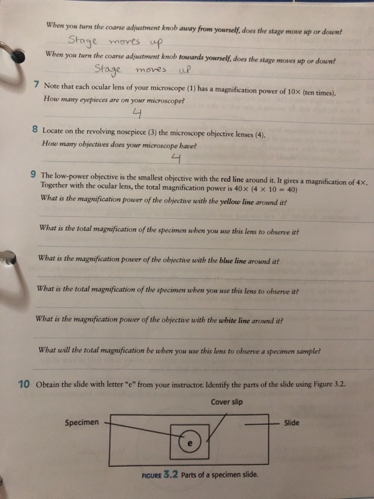 Solved When you turn the coarse adjustment knob away from | Chegg.com