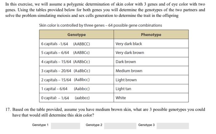 Solved In this exercise, we will assume a polygenic | Chegg.com