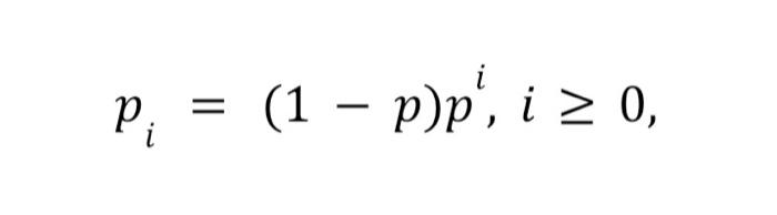 Solved pi=(1−p)pi,i≥0 | Chegg.com