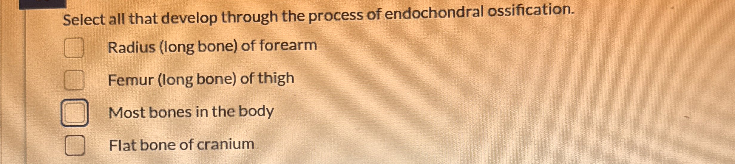 Solved Select all that develop through the process of | Chegg.com