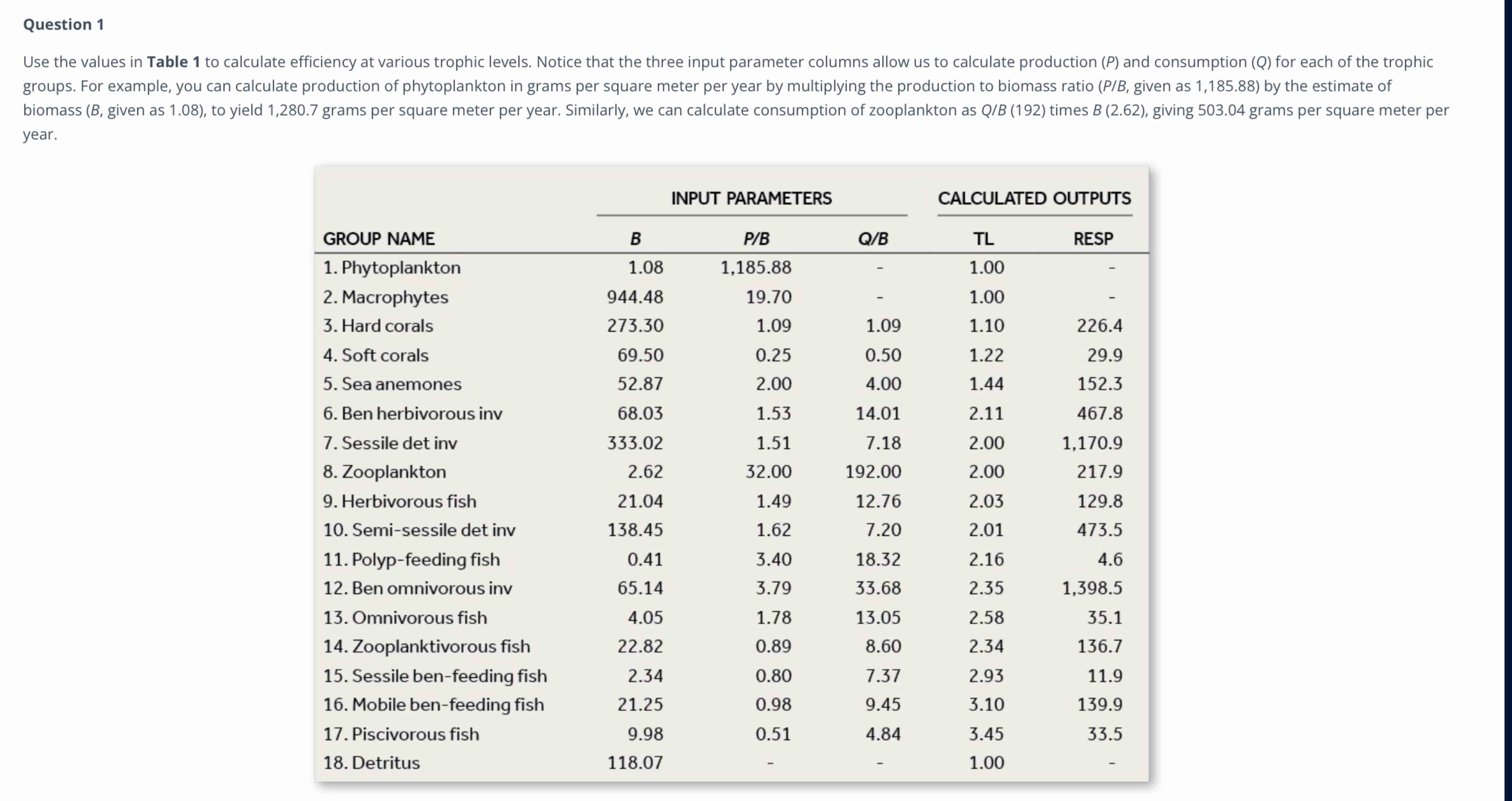 Solved please answer question 1,2,3Question 1Use the values | Chegg.com