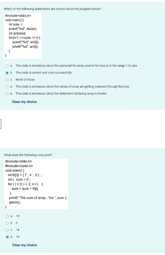 Solved What does the following code print? void main() \{ | Chegg.com