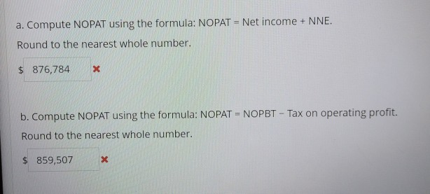 Solved Compute NOPAT The income statement for The TJX | Chegg.com