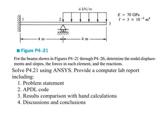 Solved please show the APDL code using ANSYS software, that | Chegg.com