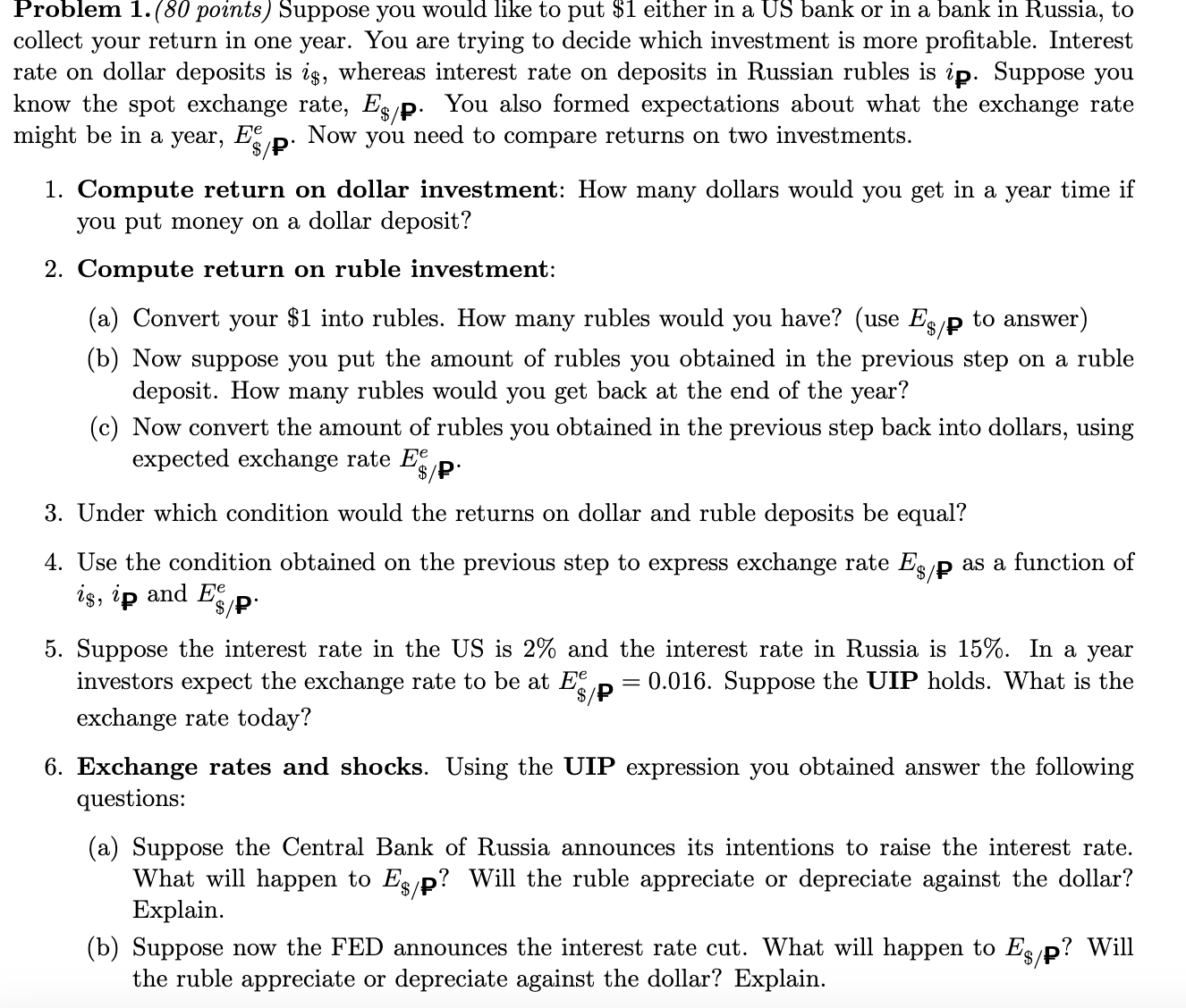 Solved Problem 1.(80 ﻿points) ﻿Suppose you would like to put | Chegg.com