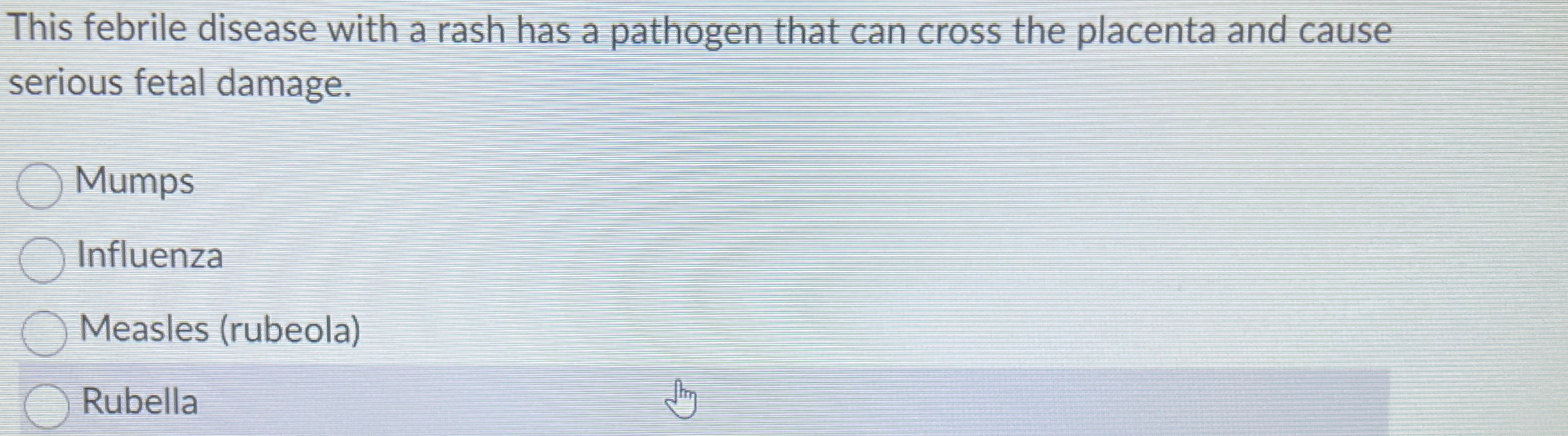 Solved This febrile disease with a rash has a pathogen that | Chegg.com