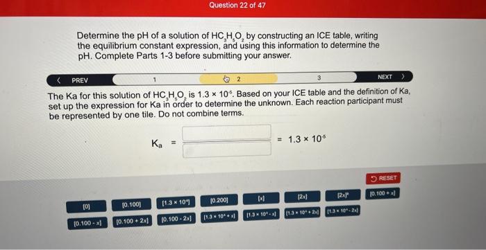 Solved Determine the pH of a solution of HC3H5O2 by | Chegg.com