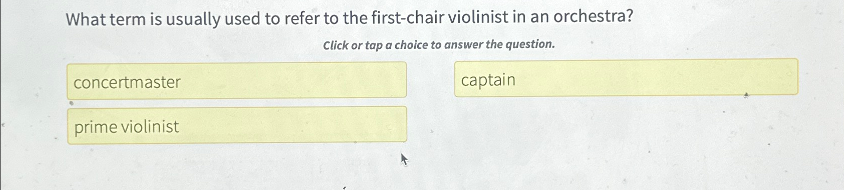Solved What term is usually used to refer to the first-chair | Chegg.com