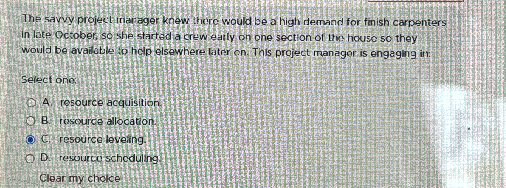 Solved The savvy project manager knew there would be a high | Chegg.com