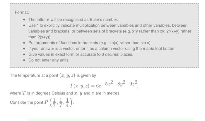 Solved Format: - The letter e will be recognised as Euler's | Chegg.com