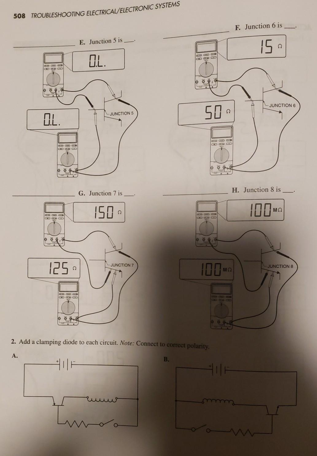 Solved 506 TROUBLESHOOTING ELECTRICAL/ELECTRONIC SYSTEMS 3. | Chegg.com
