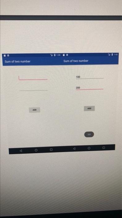 Solved Here, we are going to create two textfields and one | Chegg.com