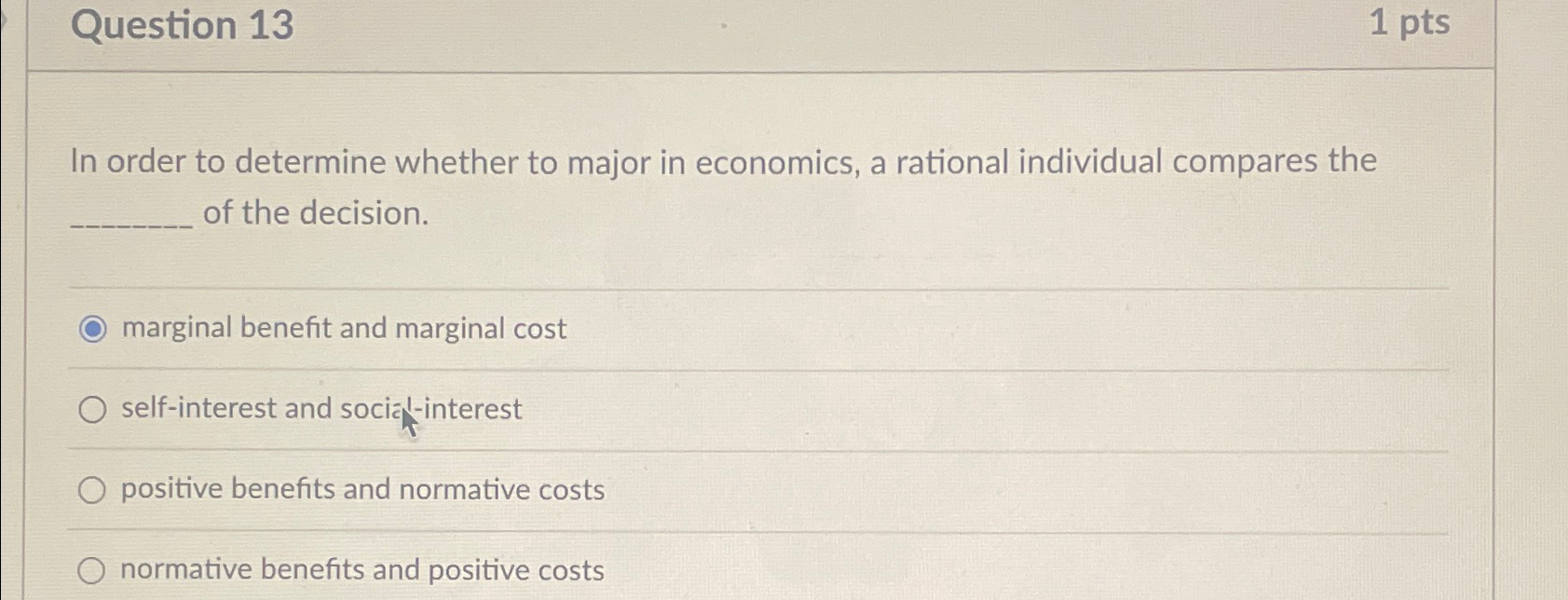 Solved Question 131 ﻿ptsIn order to determine whether to | Chegg.com