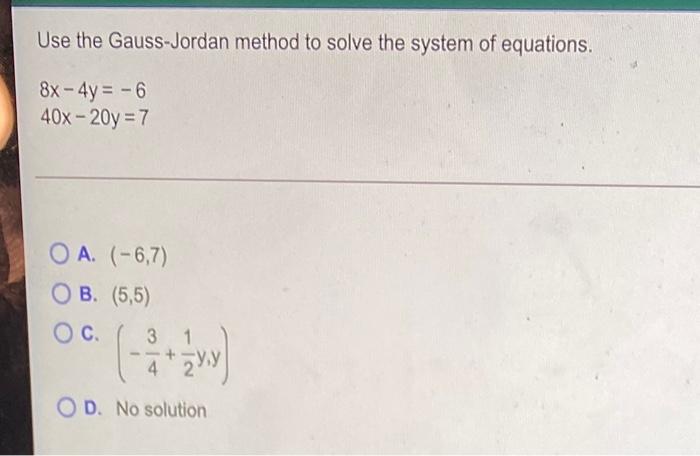 Solved Write The System Of Equations Associated With The