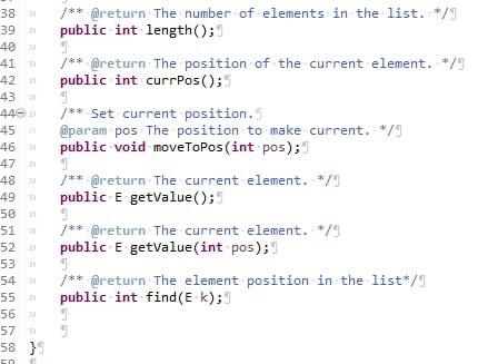 Solved An ADT List is given as the interface code above. | Chegg.com