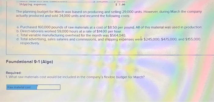 Solved The Foundational 15 (Algo) [LO9-1, LO9-2, LO9-4, | Chegg.com