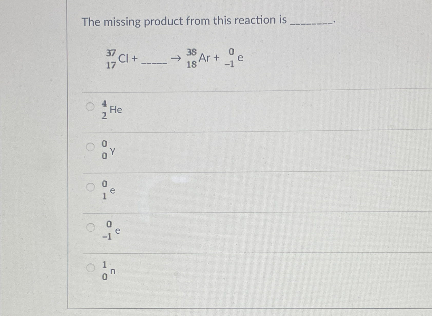 Solved The missing product from this reaction | Chegg.com