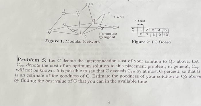 Solved Problem 5: Let C denote the interconnection cost of | Chegg.com