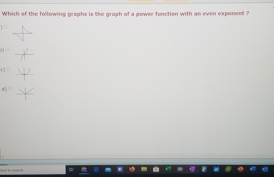 Solved Which of the following graphs is the graph of a power | Chegg.com