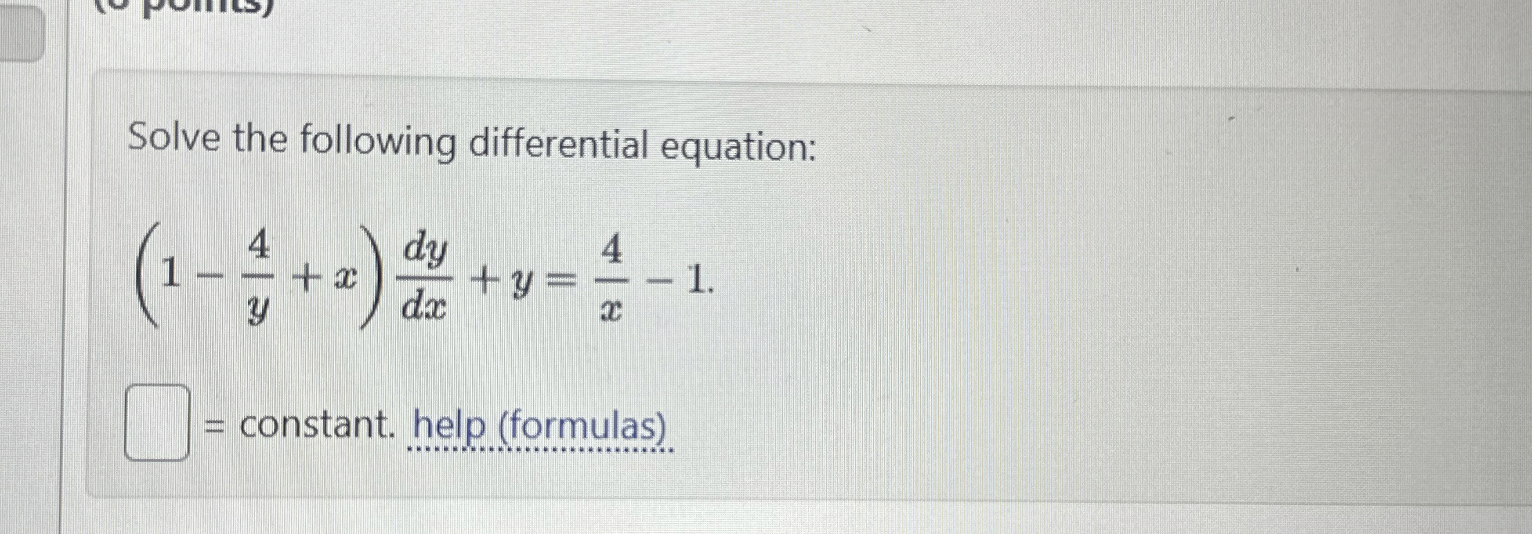 Solved Solve the following differential | Chegg.com