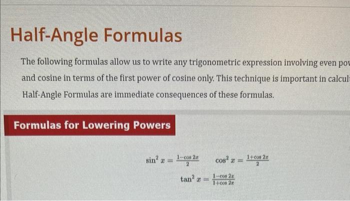 Solved Prove the identities. These proofs use formulas from | Chegg.com