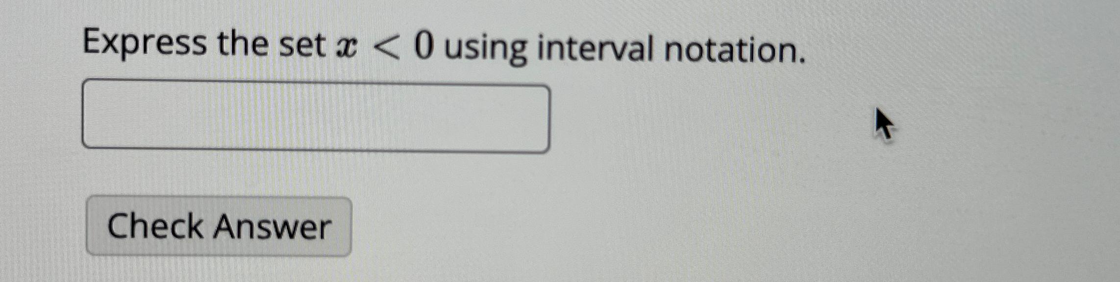 Solved Express the set x