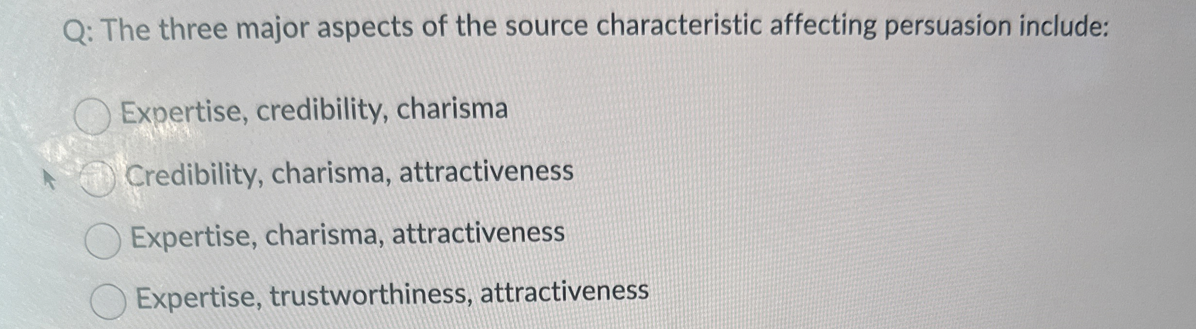 Solved Q: The three major aspects of the source | Chegg.com