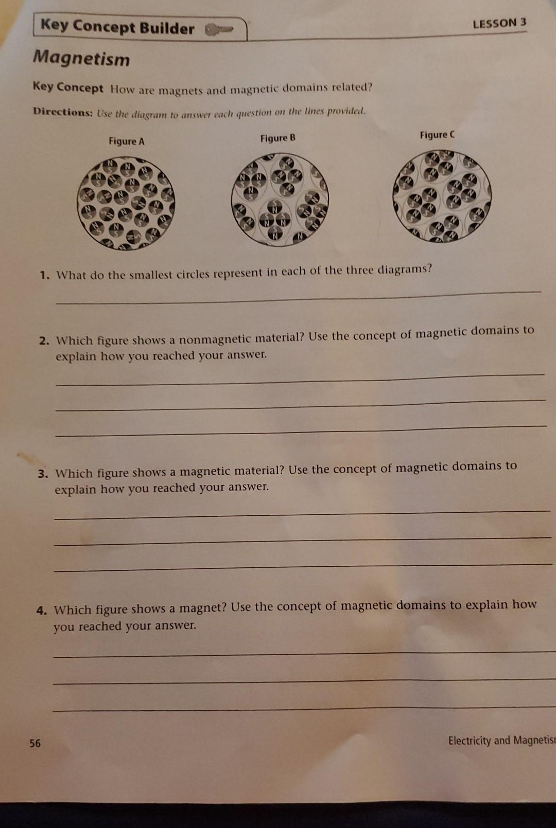 Solved LESSON 3 Key Concept Builder Magnetism Key Concept | Chegg.com