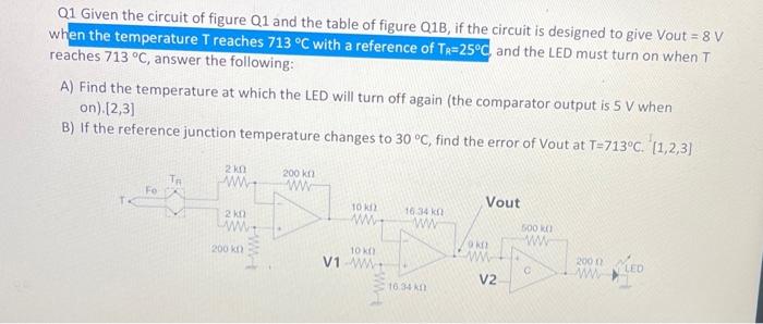 Solved Q1 Given the circuit of figure \\( \\mathrm{Q} 1 \\) | Chegg.com
