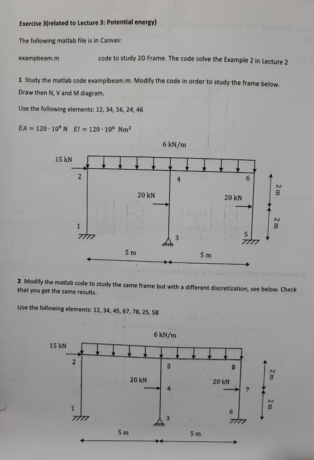 Solved Exercise 3(related to Lecture 3: Potential energy)The | Chegg.com