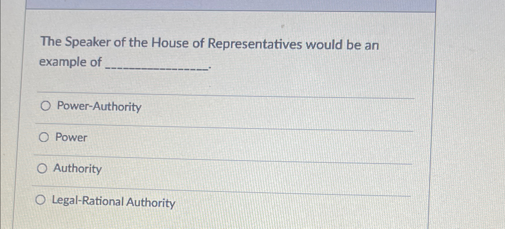 Solved The Speaker of the House of Representatives would be | Chegg.com