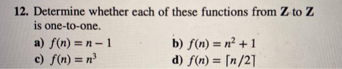 Solved 15. Determine whether the function f: ZxZ → Z is onto | Chegg.com