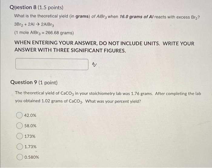 Solved H. W many moles of O2 will react with 4 moles of Fe ? | Chegg.com