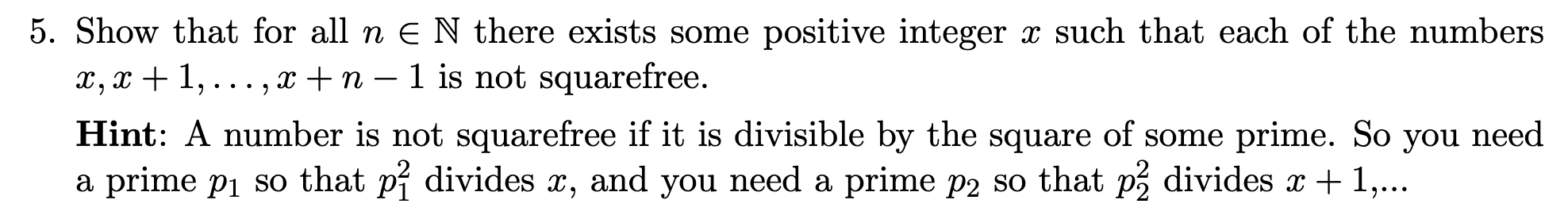 Solved Show that for all ninN there exists some positive | Chegg.com