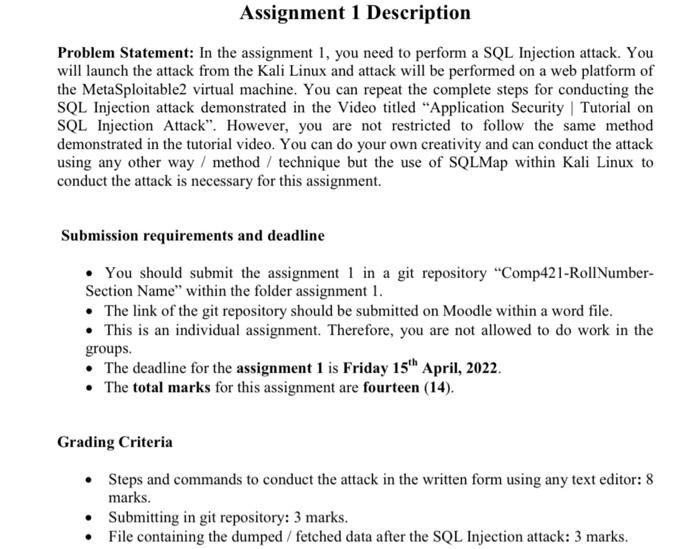 Solved Assignment 1 Description 1 Problem Statement: In the | Chegg.com