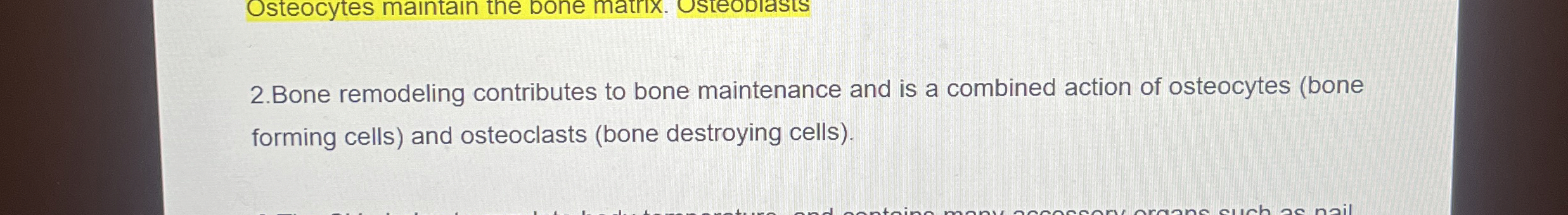 Solved Bone remodeling contributes to bone maintenance and | Chegg.com Solved Bone remodeling contributes to bone maintenance and | Chegg.com