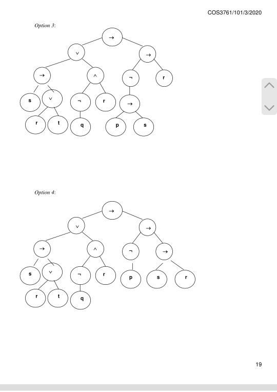 Solved QUESTION 12 Given the following propositional logic | Chegg.com
