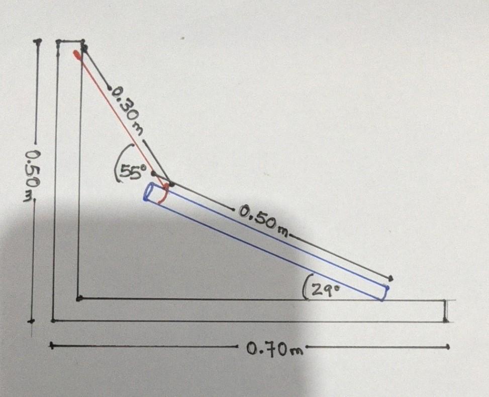 Solved An inclined bar is supported by a string. The bar | Chegg.com