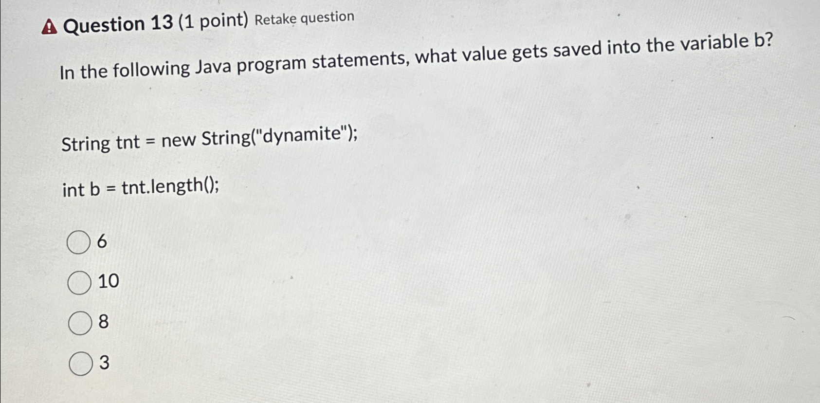 Solved A Question 13 (1 ﻿point) ﻿Retake questionIn the | Chegg.com