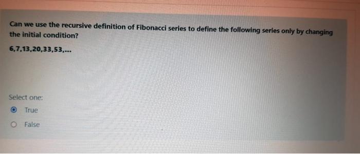 Solved Can we use the recursive definition of Fibonacci | Chegg.com