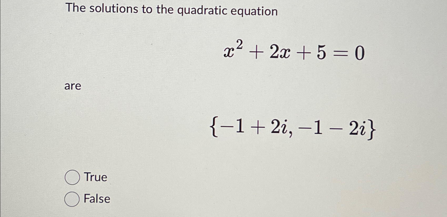 Solved The solutions to the quadratic | Chegg.com