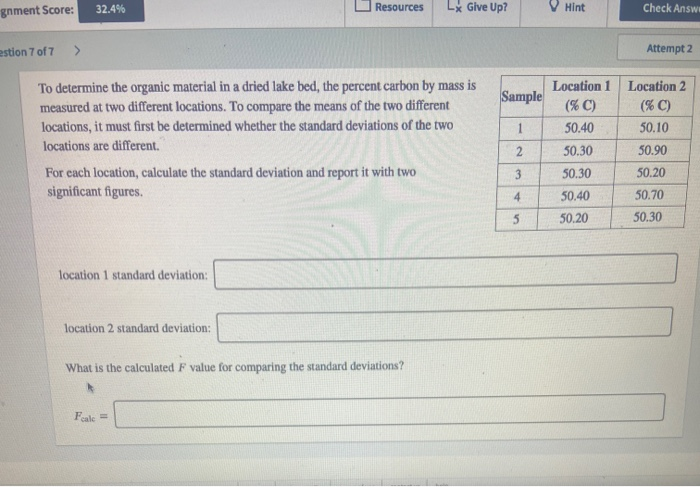 Solved 32.4% Resources gnment Score: LX Give Up? Hint Check | Chegg.com