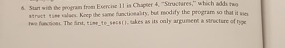 Solved Start with the program from Exercise 11 ﻿in Chapter | Chegg.com