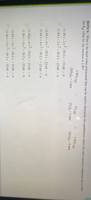 Solved Bonus What Is The Third Order Polynomial That Can Be 6127