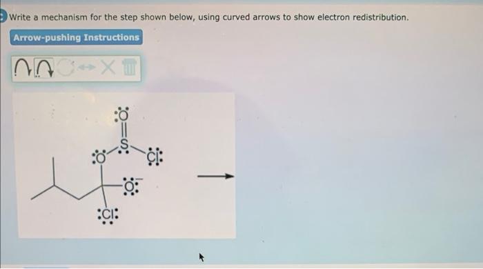 Solved (b) Write a mechanism for the step shown below, using | Chegg.com