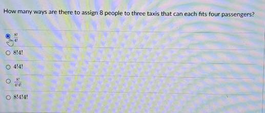 Solved How many ways are there to assign 8 people to three | Chegg.com